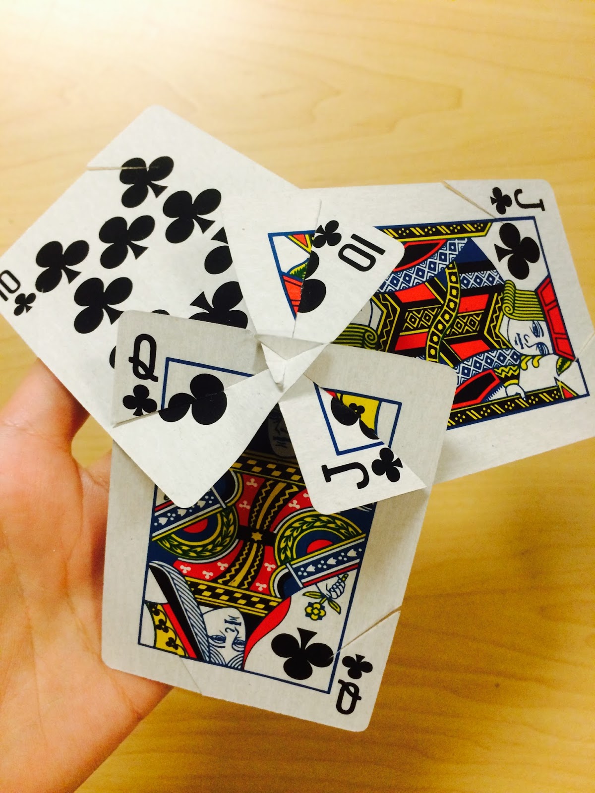 Rachel's Blog: Math/Art Learning Project: 60 Playing Card Polyhedron