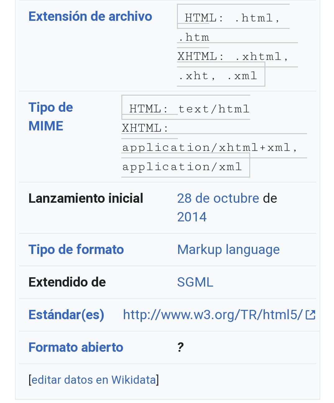 EVOLUCION Y VERSIONES DE HTML