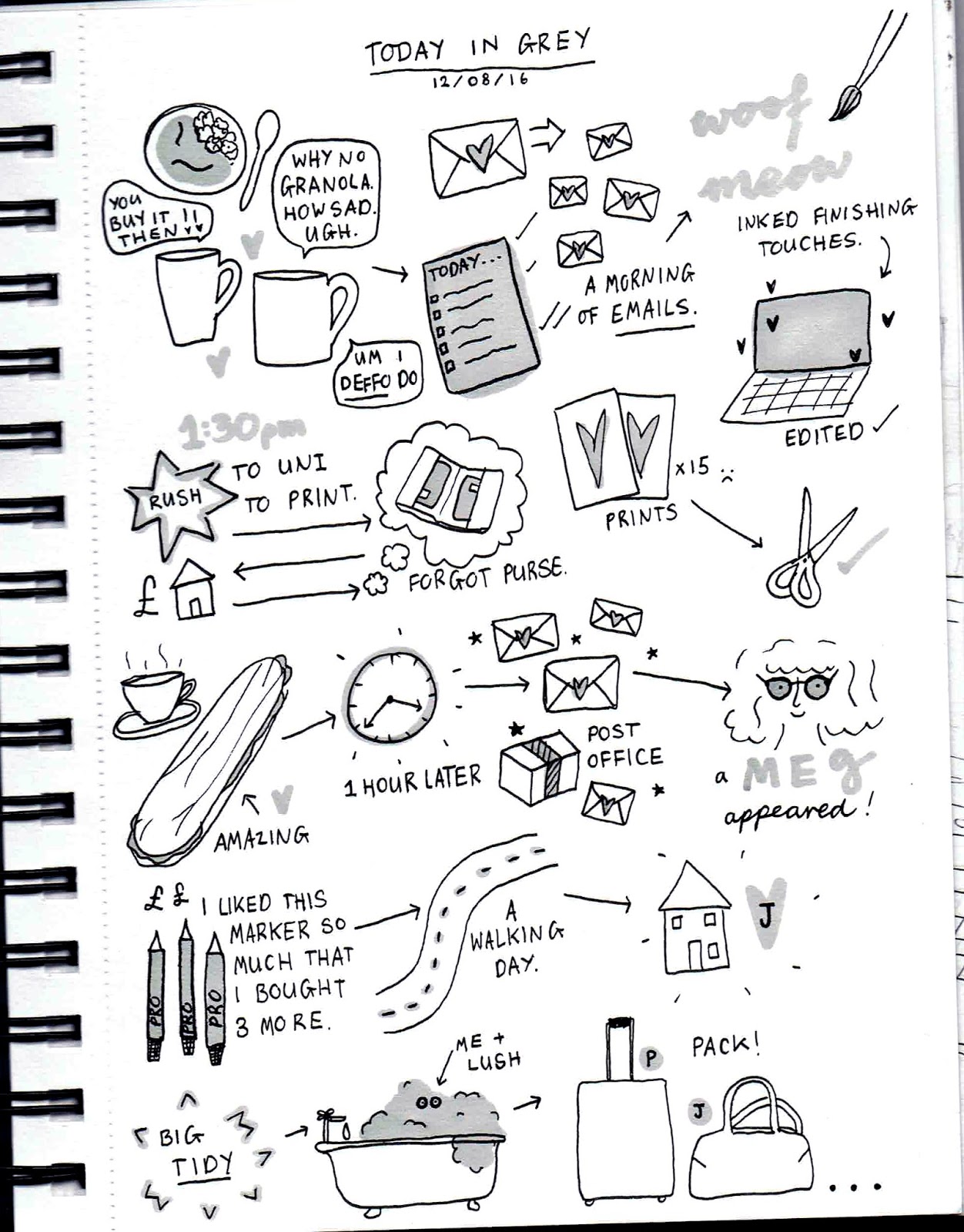 Polly Vadasz: A Weekend Doodle Diary
