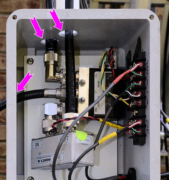 W8TN's Ramblings: Weatherproof Cable Entry Port