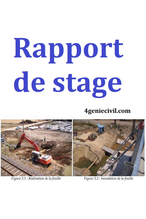 Exemple d'un rapport de stage pdf - BTP et génie civil