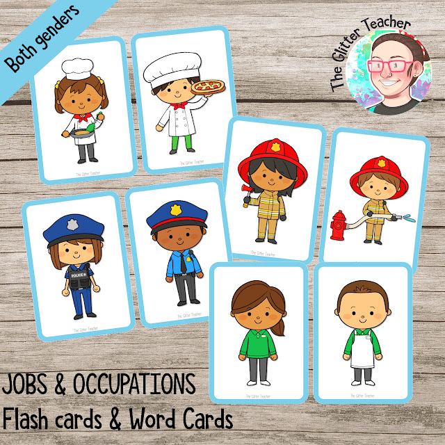 [UPDATED] Tarjetas de vocabulario y talking flash cards de los trabajos ...