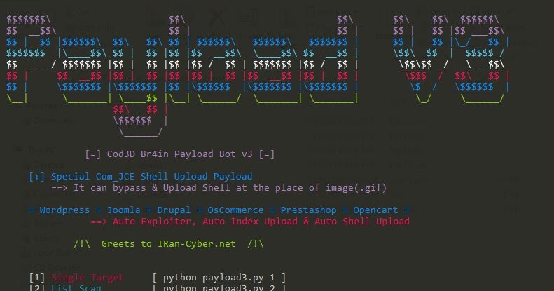 PAYLOAD V3 Bot Auto Upload Shell | Mass Exploit. - wawaayusoff