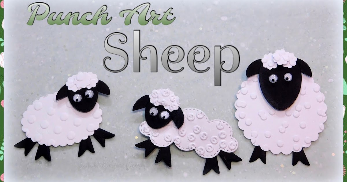 Craftie Kaleidoscope : Punch Art Sheep