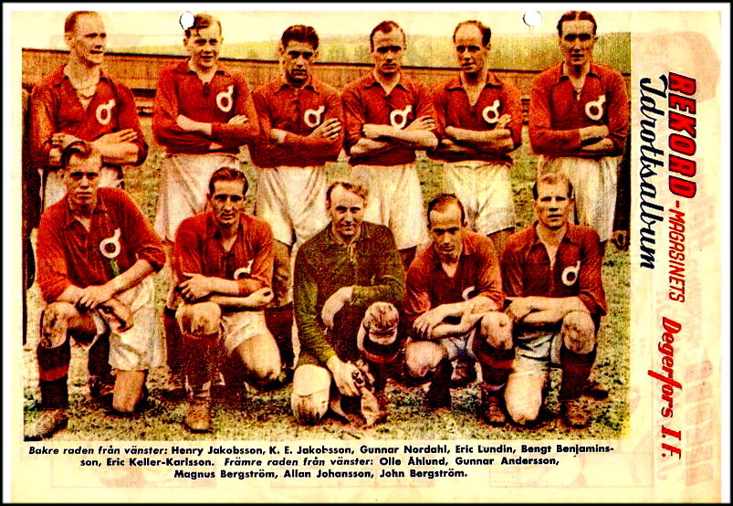 DEGERFORS en la temporada 1943-44