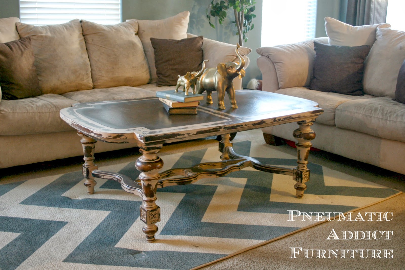 SUPER Distressed French Coffee Table | Pneumatic Addict