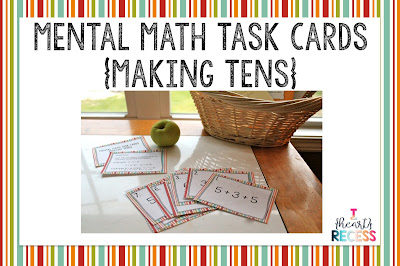 Building Math Fluency with Task Cards: Two for Tuesday - I {heart} Recess