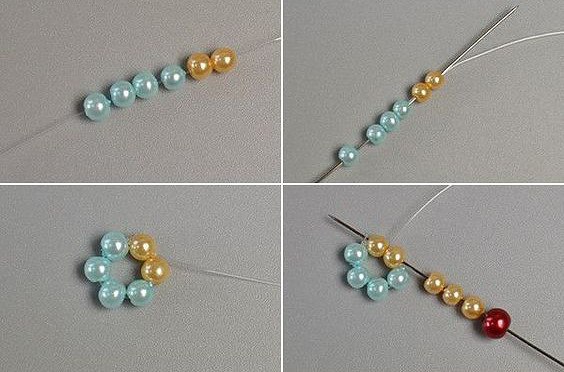 Tina's handicraft : step by step photo tutorial for bead bracelet