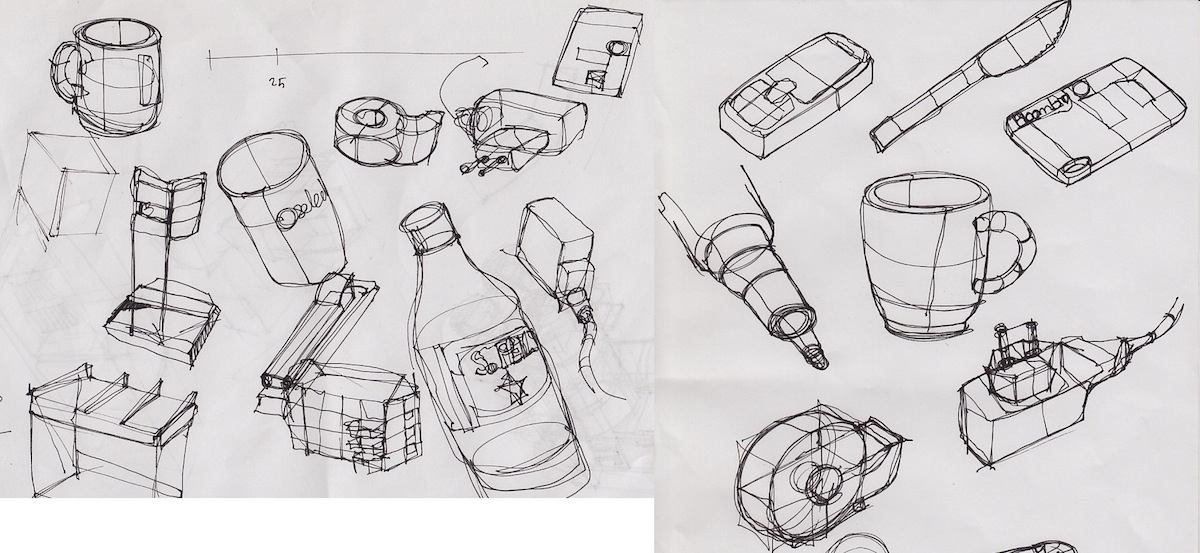 Louis learns to draw: One liners