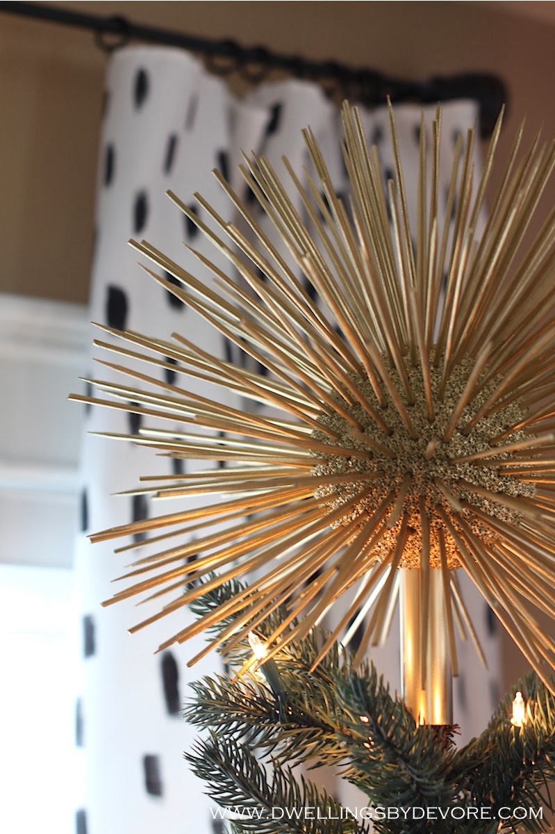 Dwellings By DeVore: DIY Starburst Tree Topper
