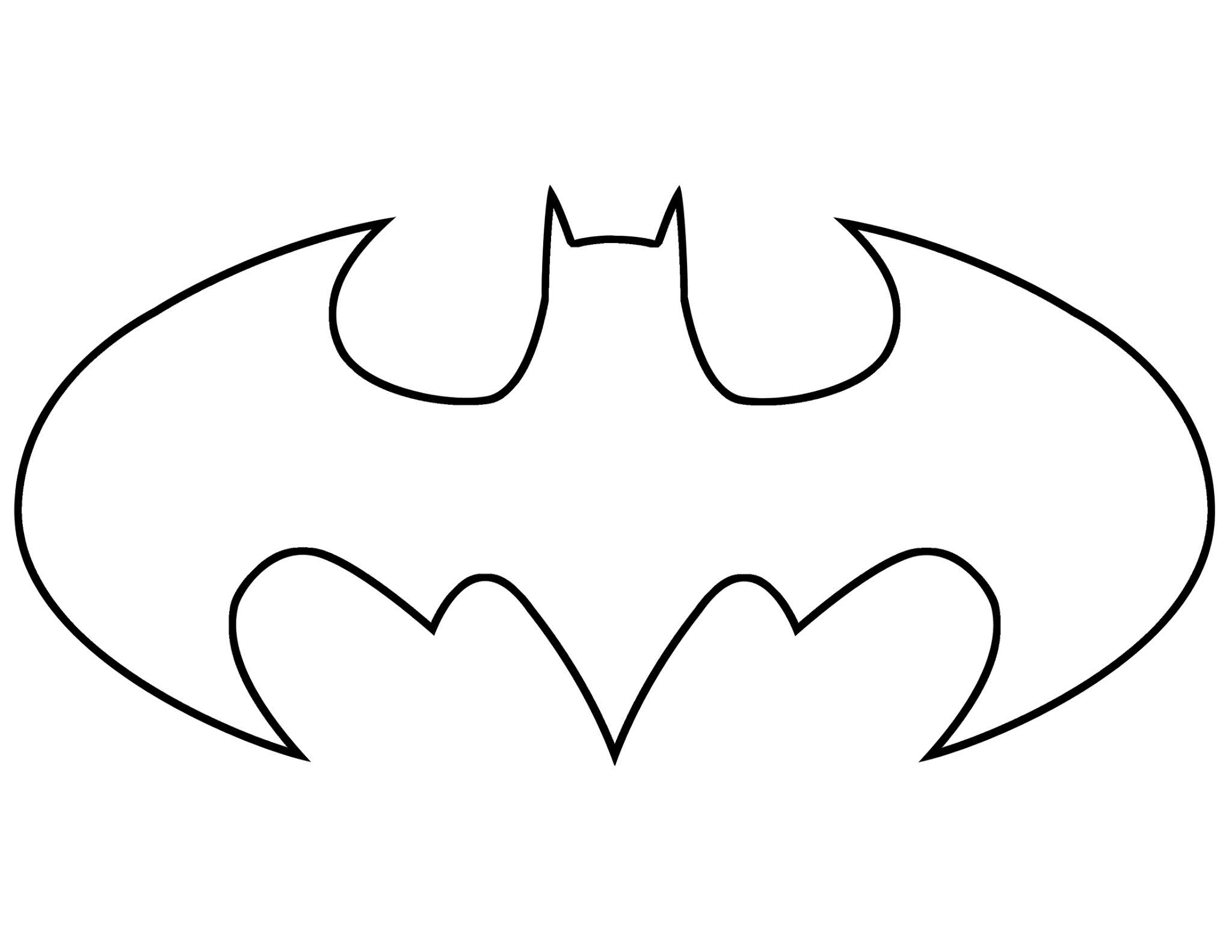 Batman Symbol Coloring Page ~ Coloring Pages