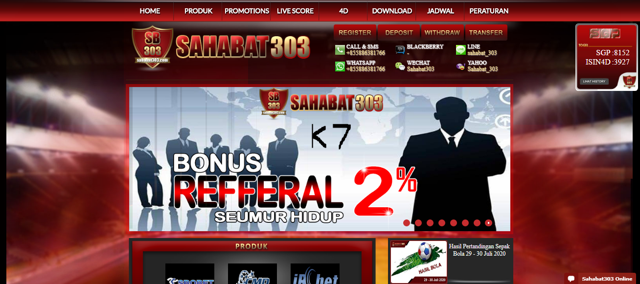 Link alternatif Sahabat303 | Agen Bola Terpercaya
