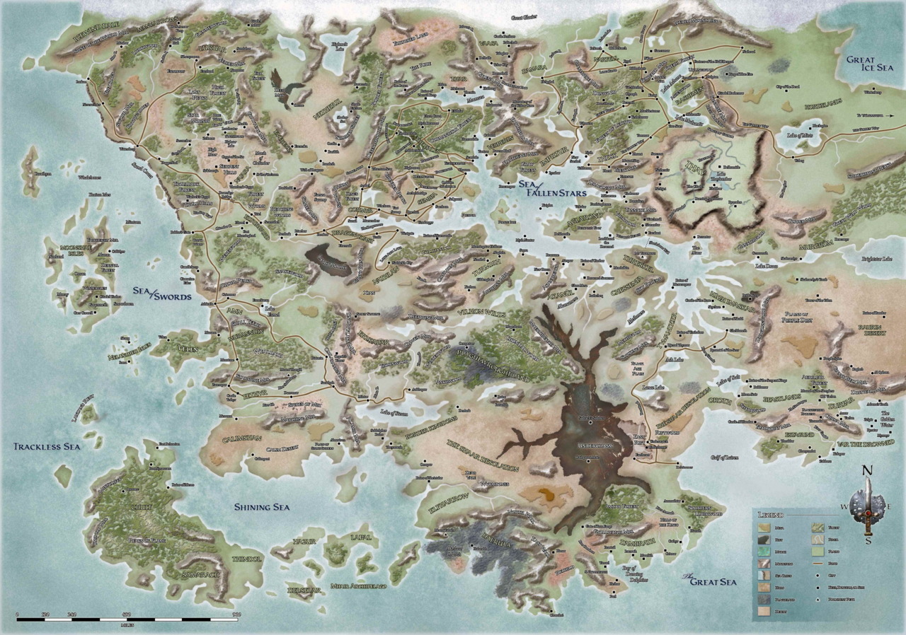 O CENÁRIO E OS MAPAS DE FORGOTTEN REALMS