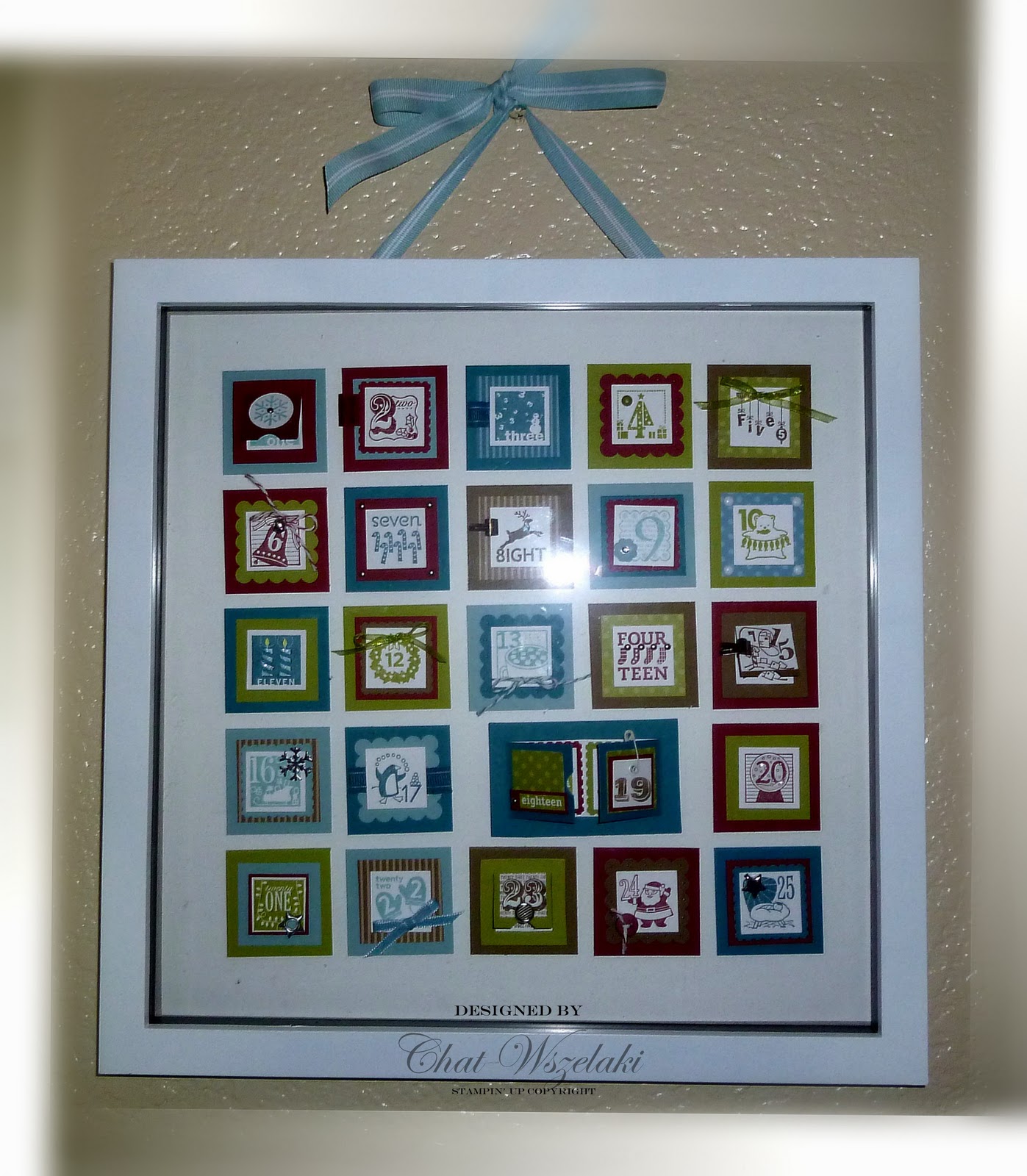 Me, My Stamps and I: Advent Shadow Box