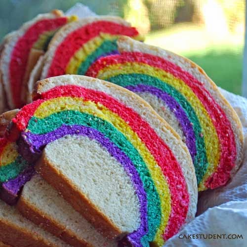 Rainbow Bread | Munchkins and Mayhem