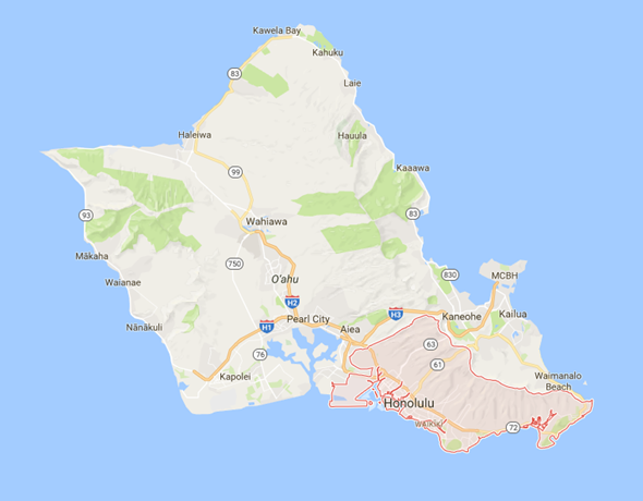 Weather and Climate of Honolulu, Hawaii: Geographical Setting, Average ...