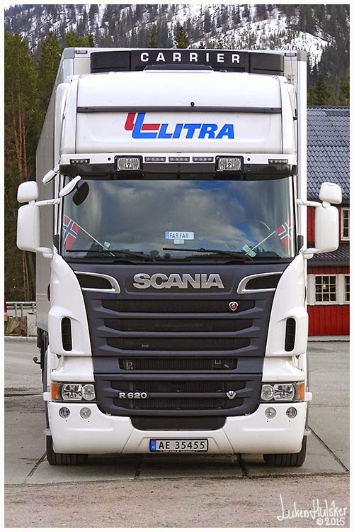 SCANIA: Norsk Scania R620 V8 Litra (front)