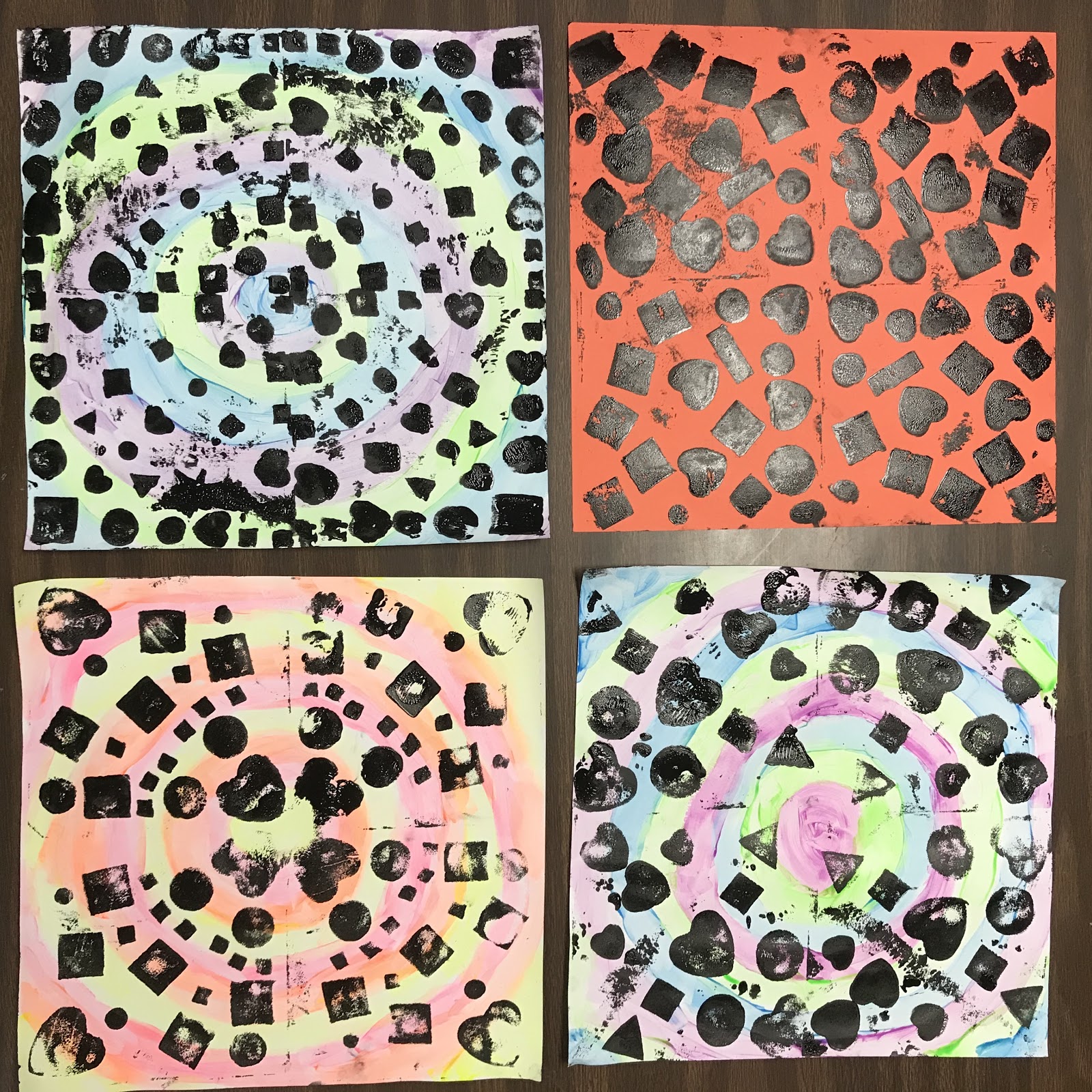 Elements of the Art Room: 4th grade Collagraph printmaking