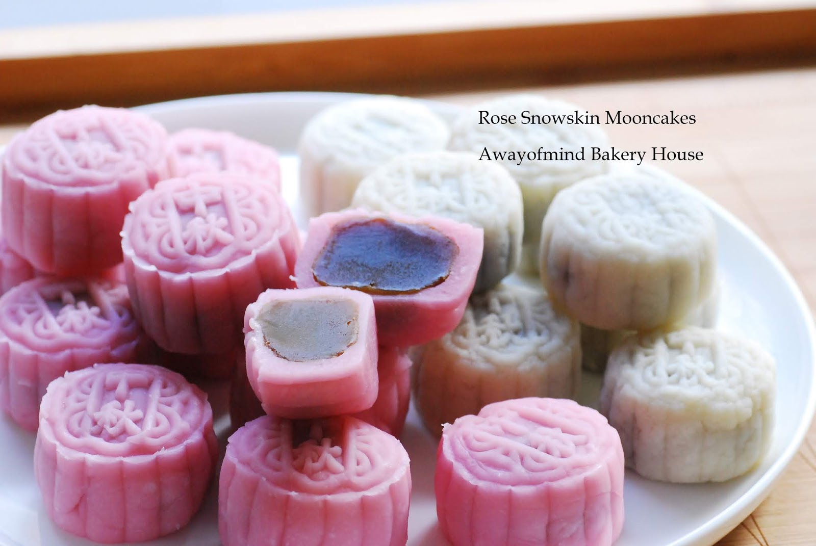 Awayofmind Bakery House: Rose Snowskin Mooncakes 玫瑰露冰皮月饼