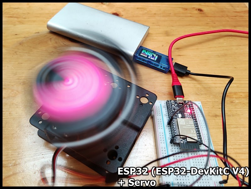Arduino Er Esp32 Esp32 Devkitc V4 To Drive Servo Motors Using Esp32servo Lib