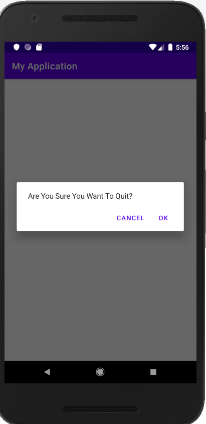 Android Popup box/Dialog box code example - Java