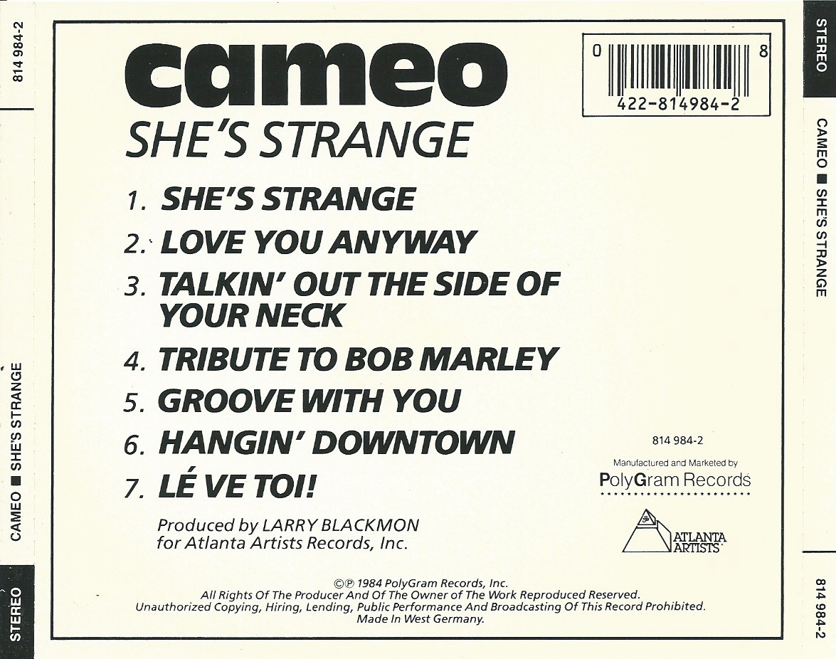 The First Pressing CD Collection: Cameo - She's Strange