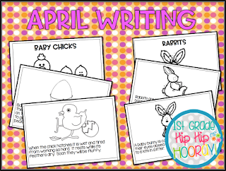 1st Grade Hip Hip Hooray!: Let's Write April!