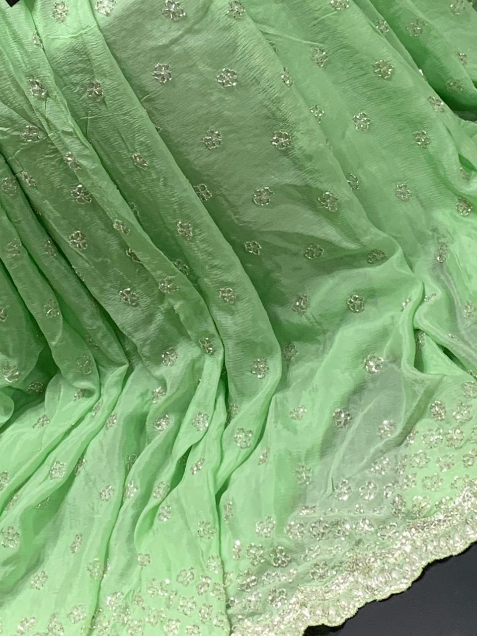 Chickenkari work sarees