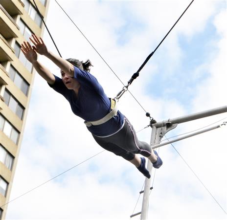 Adam Joseph, Marisa Magnatta, Maria Papadakis, at PIFA's Fly School ...