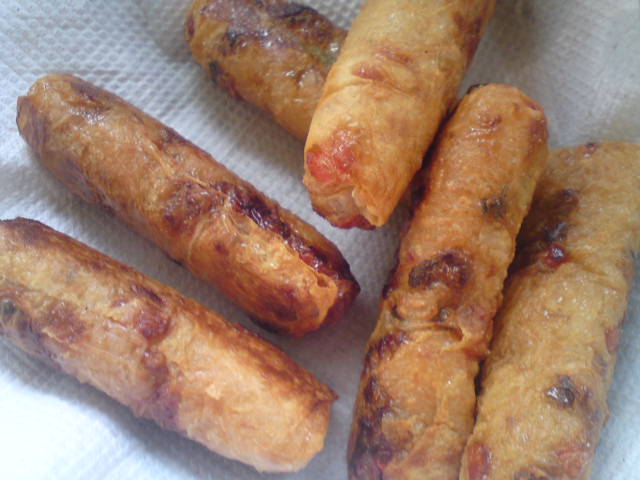 Cooking Pleasure: Glutinous Rice Wrap Rolls