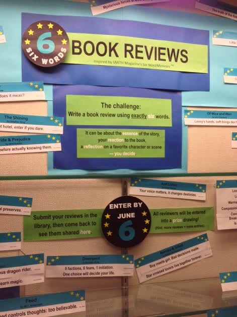 Library Displays: Six Words