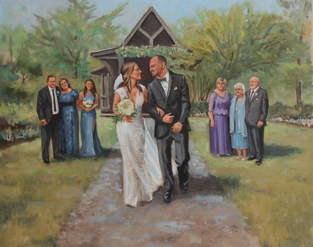 Ramblings from a painter: Two Wedding Paintings