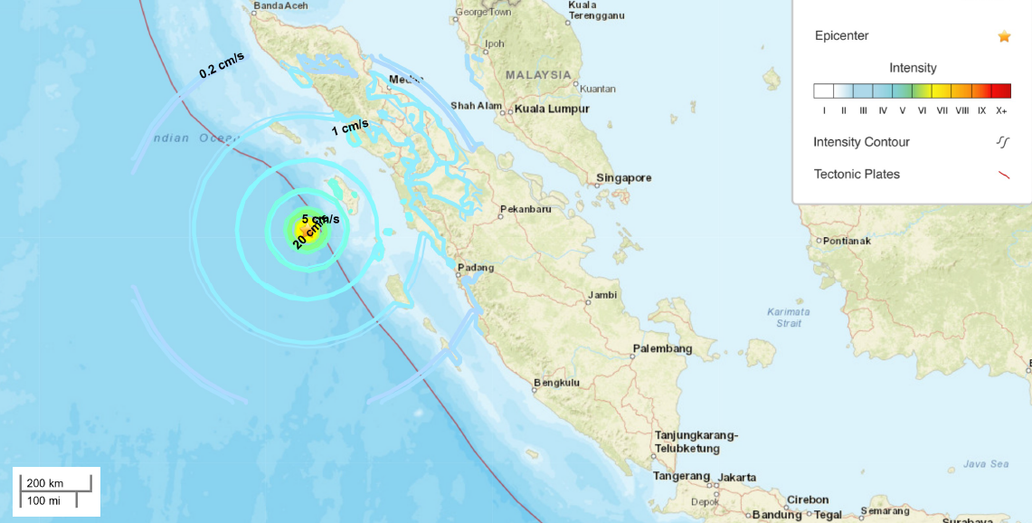 Sciency Thoughts: Magnitude 7.2 Earthquake off the coast of Sumatra.