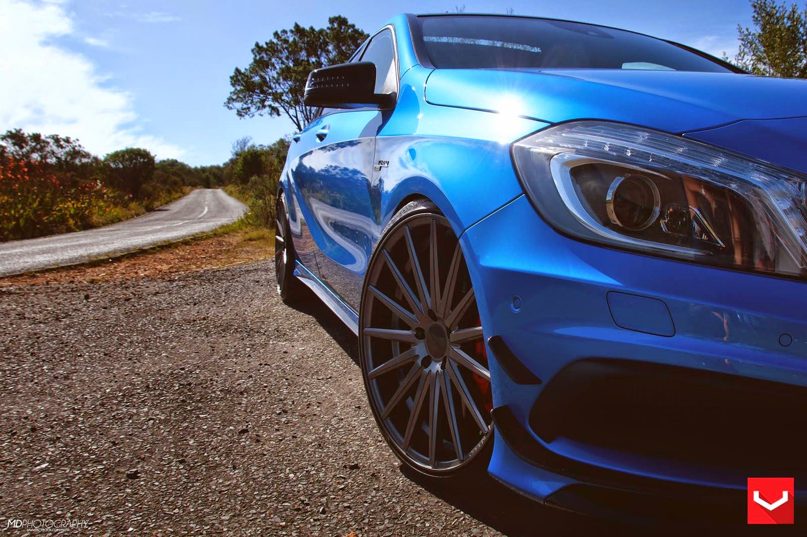 Mercedes-Benz W176 A45AMG 4matic on Vossen VFS2 Wheels | BENZTUNING