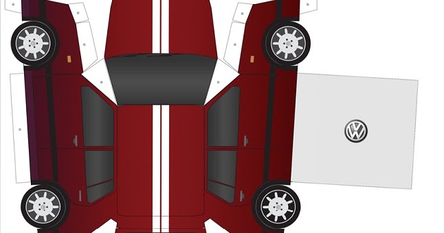 SP. Papel Modelismo: PaperCraft Volkswagen Golf
