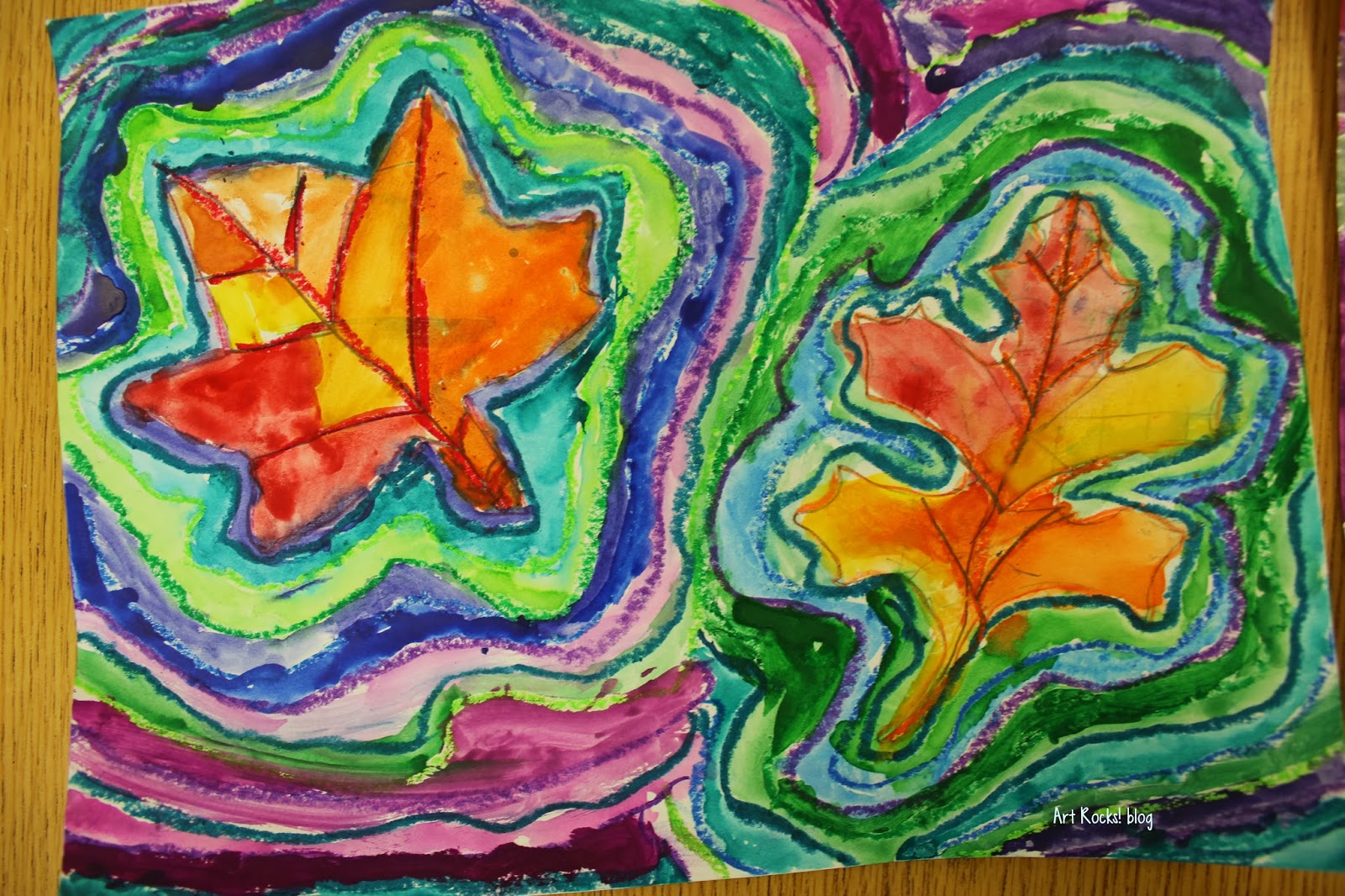 Art Rocks!: Grade 3: Leaves and Lines Resist