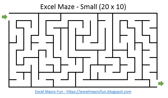 Excel Macro Fun: Excel Maze Generator