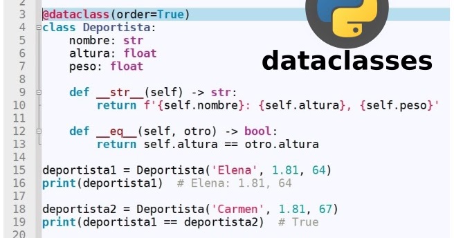 Python 3 para impacientes: Data Classes: Clases de datos