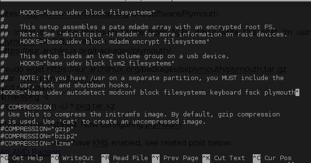 How to Install Plymouth on Archlinux