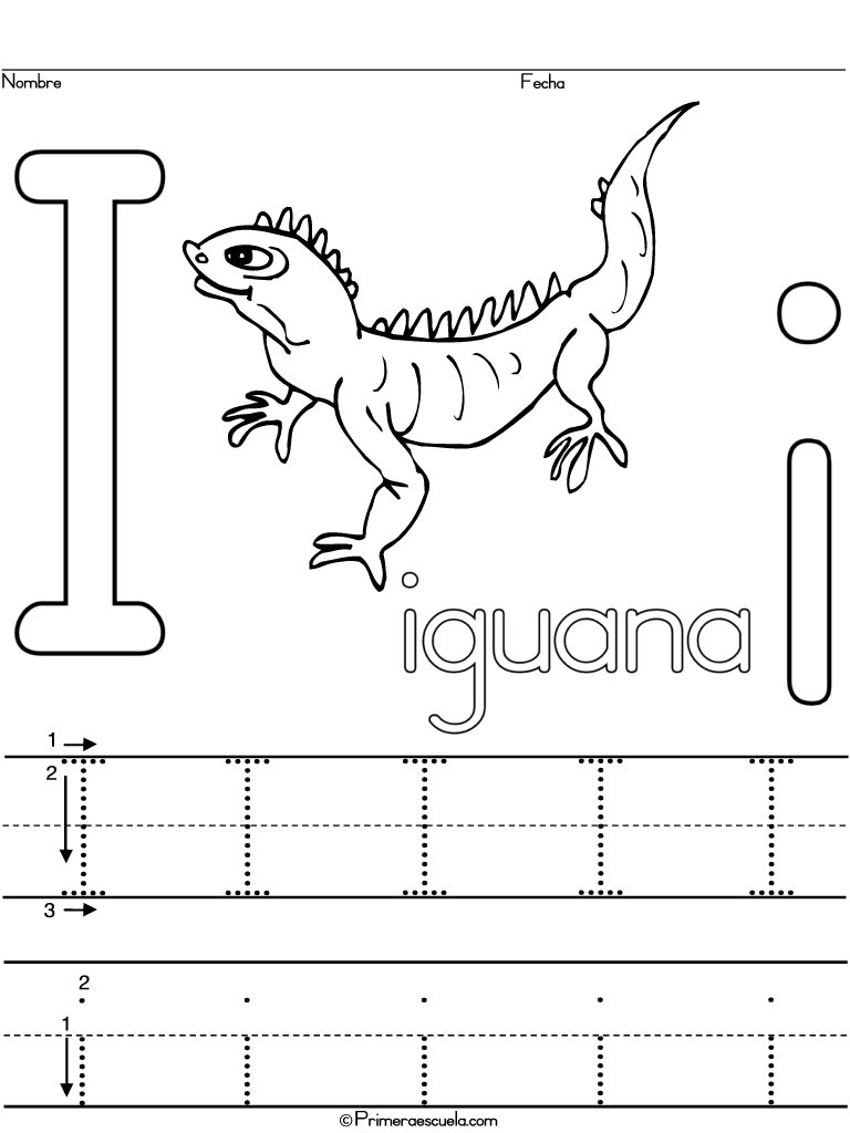 Material educativo para maestros: Actividades de apresto letra I