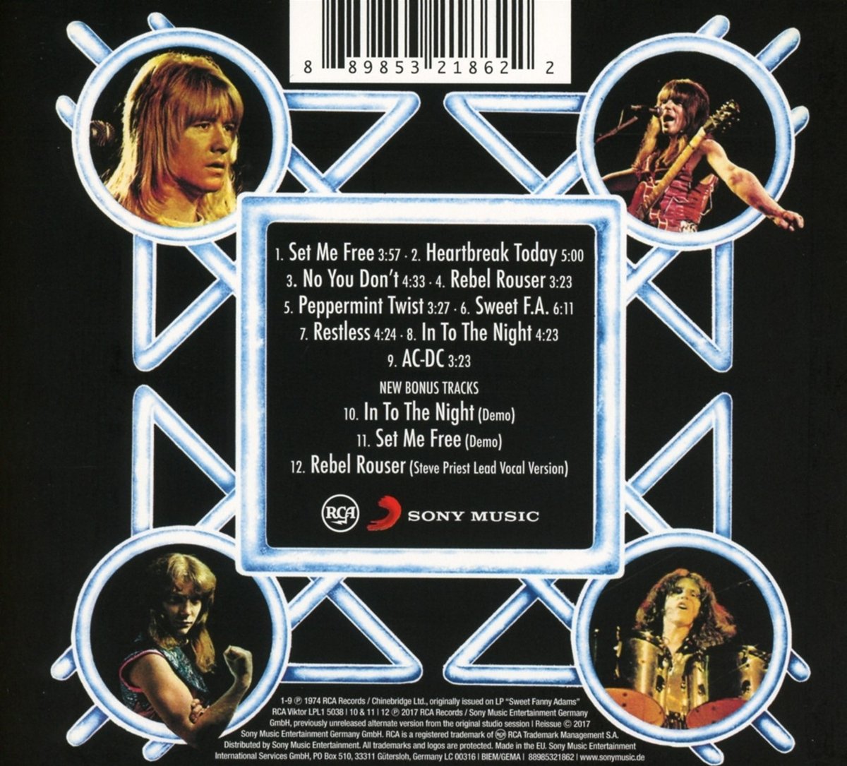 Classic Rock Covers Database: Sweet - Sweet Fanny Adams (1974)