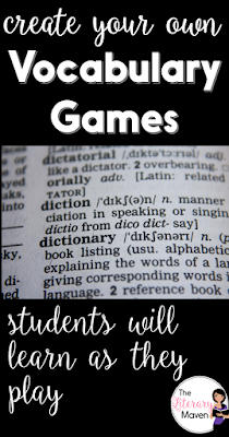 Create Your Own Vocabulary Games - The Literary Maven