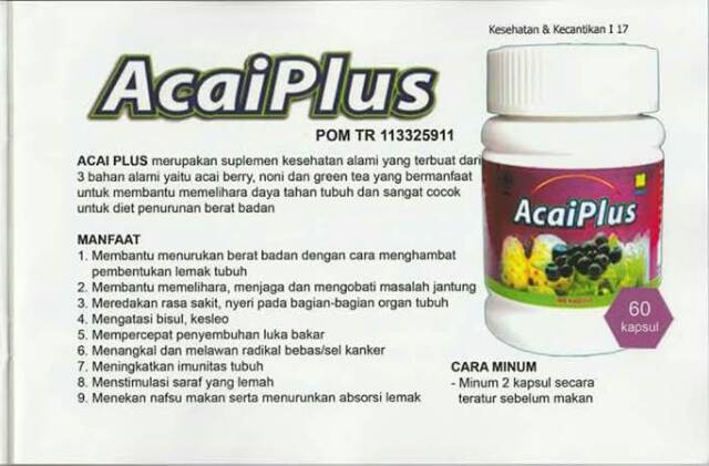 ACAI PLUS RP 200,00 - MIRA NASA