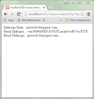 membuat enkripsi data dengan metode chiper | ARIFWEB WEBNYA MAS ARIF
