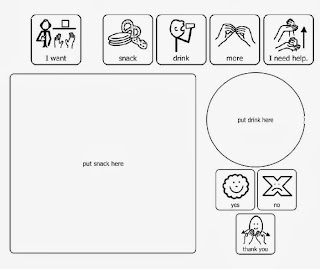 Little Miss Kim's Class: Snack Mat Freebie- for kiddos who are non ...