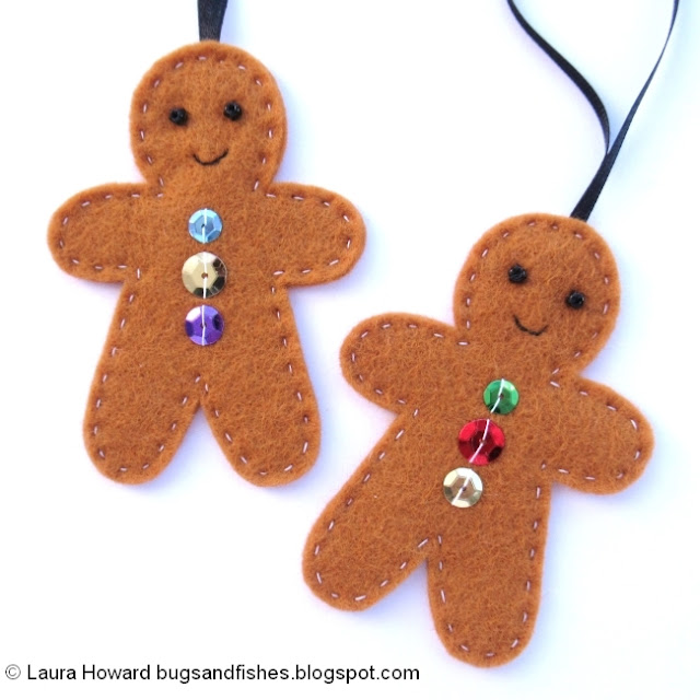 Bugs and Fishes by Lupin: How To: Sew Easy Felt Gingerbread Men ...