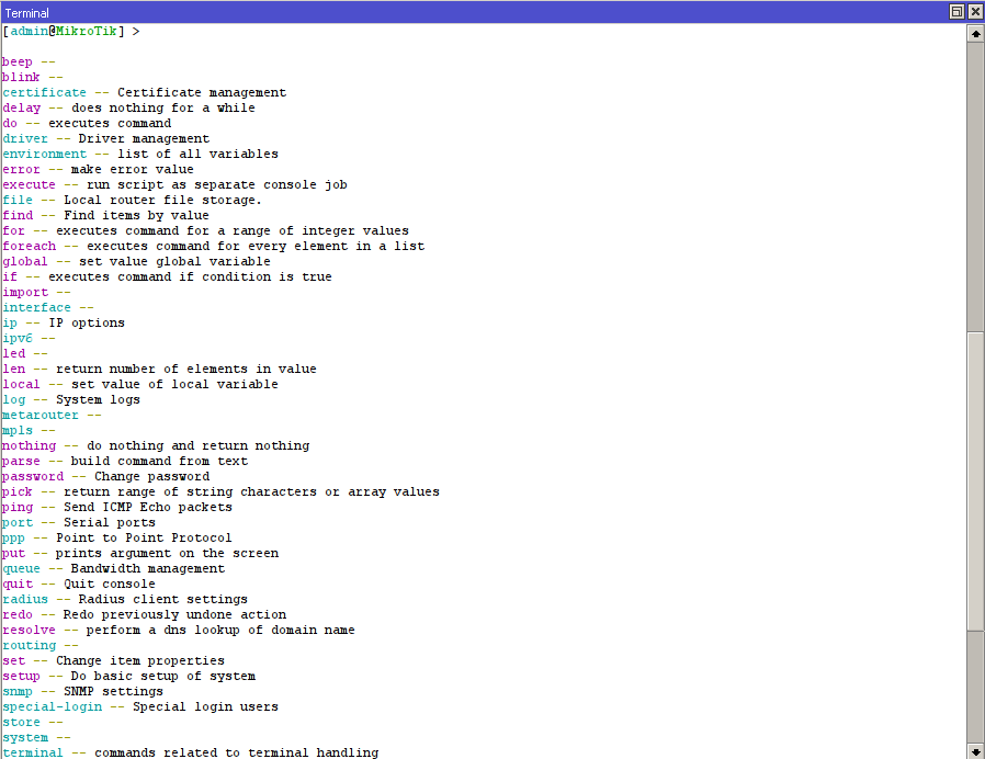 Mikrotik Basic Command Line Coretan Kejujuran