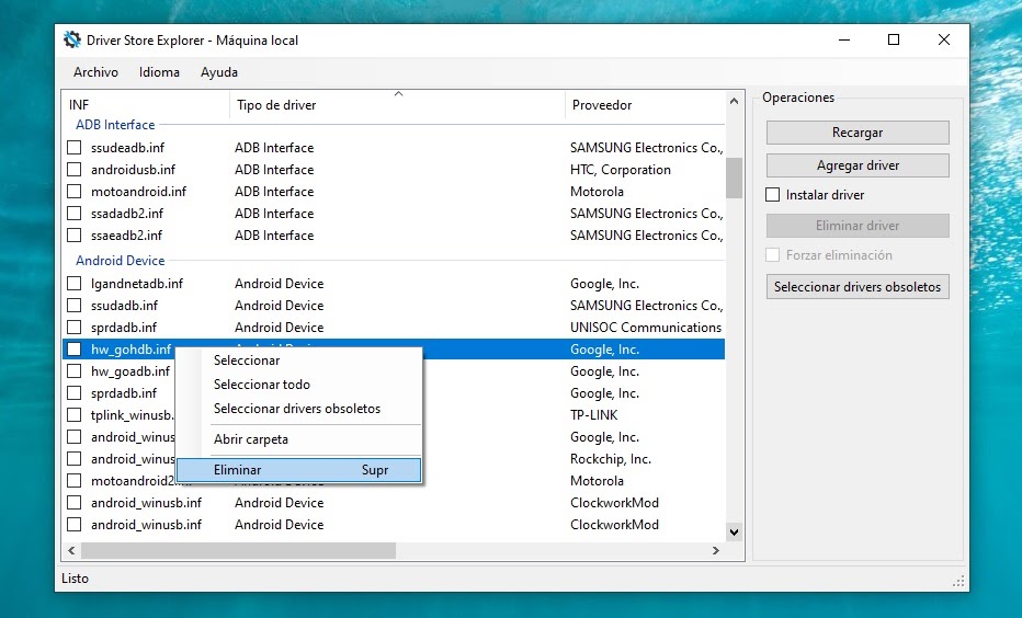 Descargar Driver Store Explorer gratisFlashear Mobile