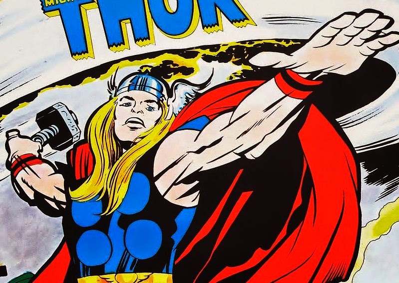 Cap'n's Comics: The Mighty Thor Marvelmania Poster by Jack Kirby