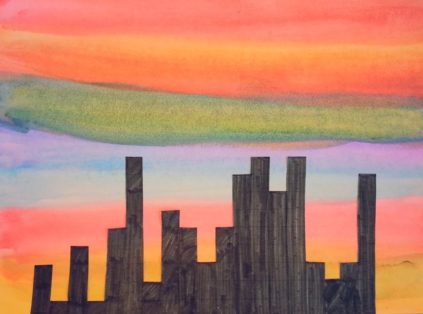 a faithful attempt: Pi (π) City Skyline